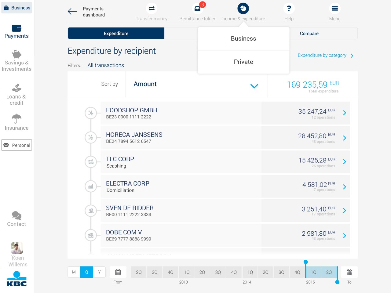 Your business accounts in KBC Brussels Touch - KBC Brussels Banking and ...